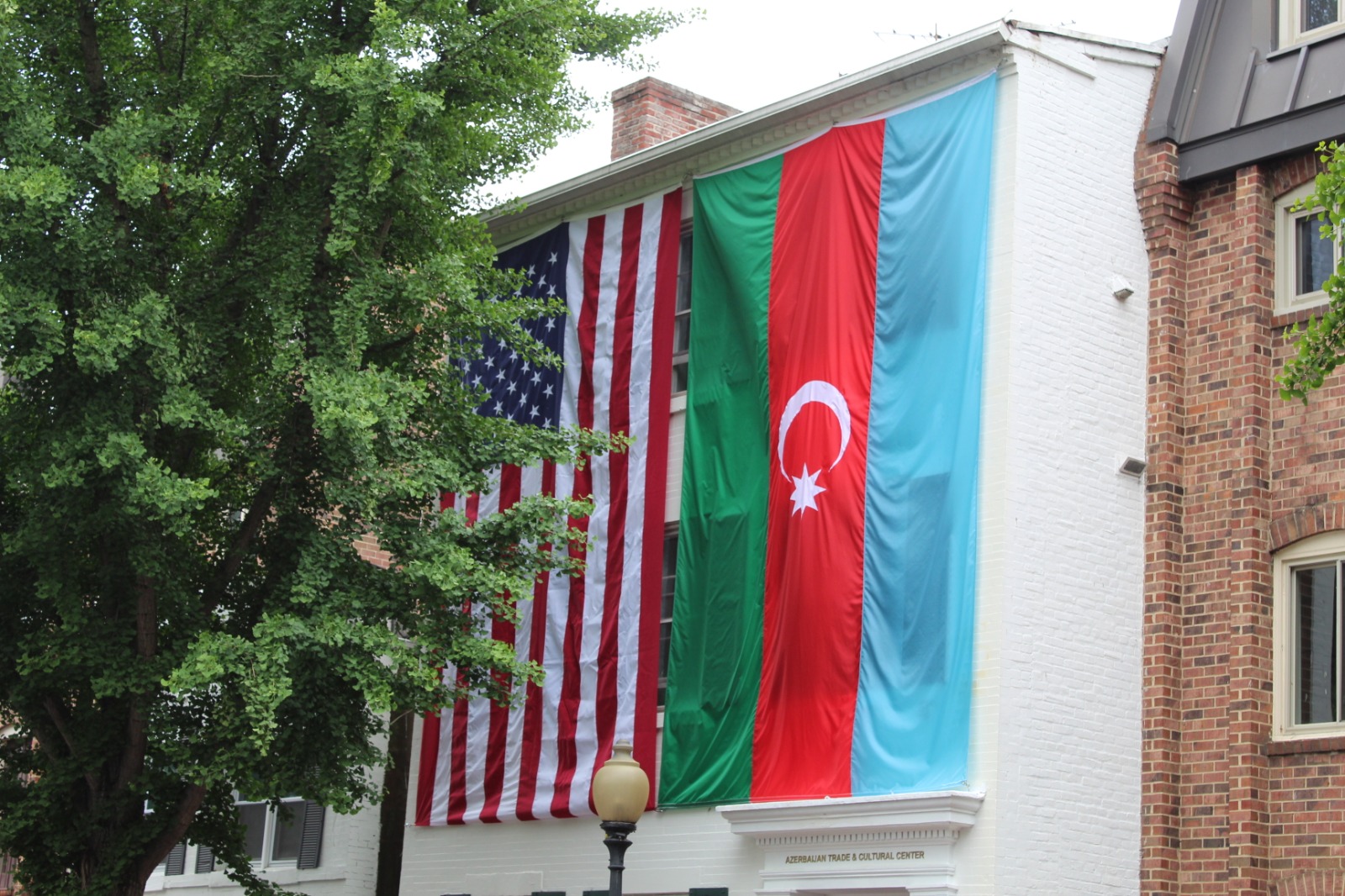 Flag Raising Ceremony Honoring the Republic Day of Azerbaijan